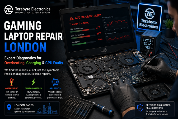 Gaming Laptop Repair London | Overheating & Board Fixes – Terabyte ...